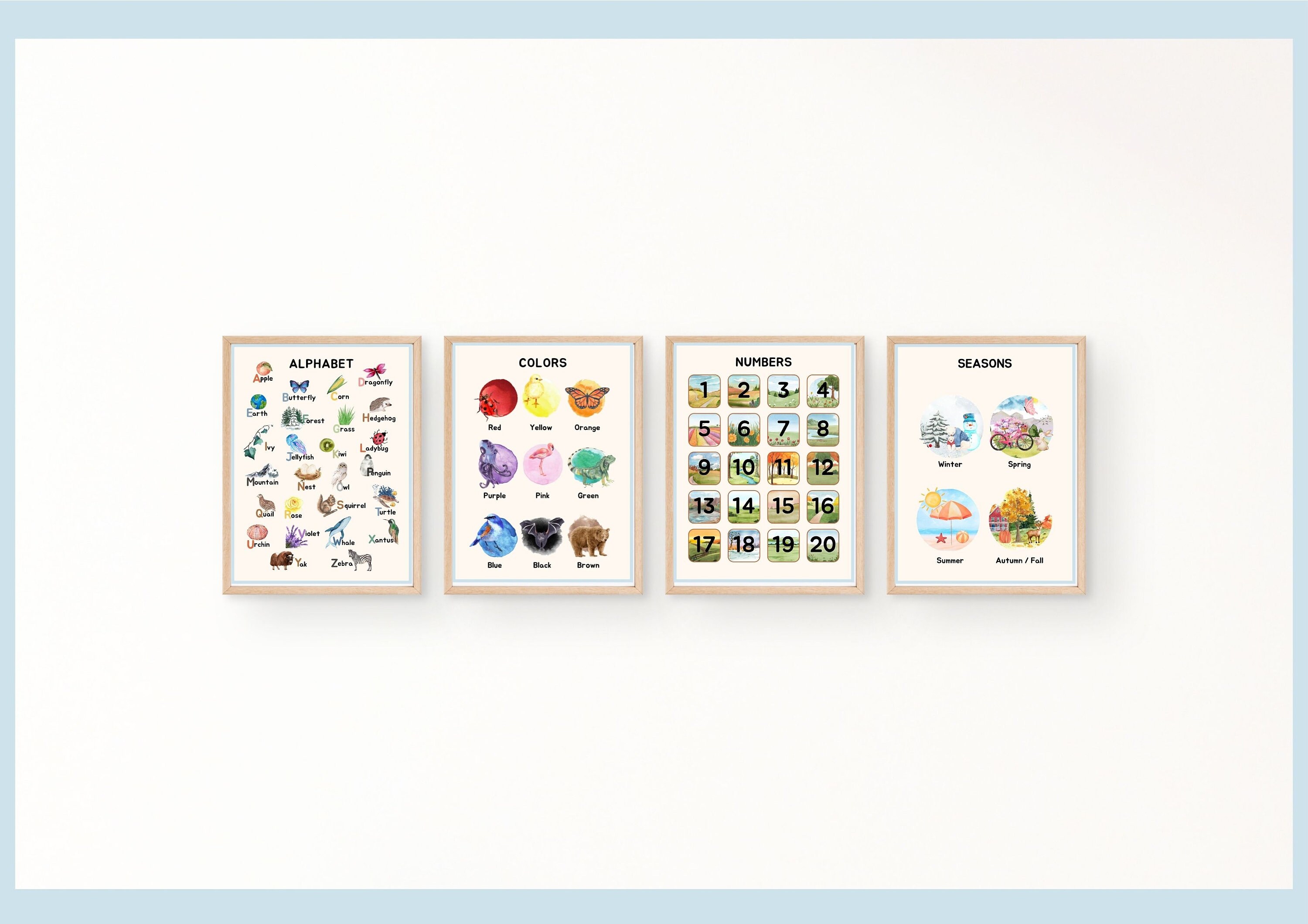 10 Educational Posters| Prints | Nature Themed Boho Educational Posters ...