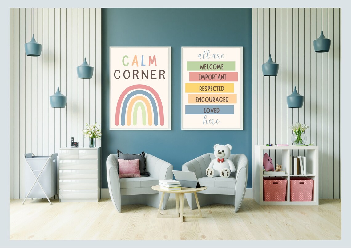 30 Calming Corner Classroom Boho Calm Down Printable Decor - Etsy