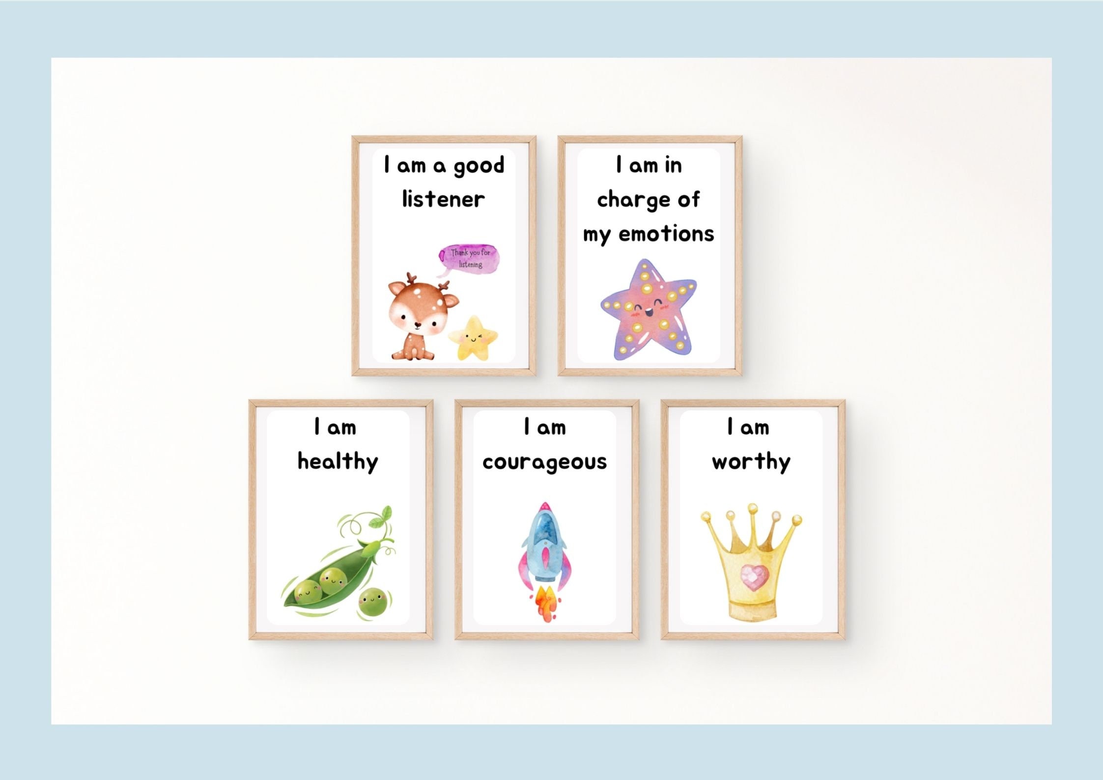 50 Kids Positive Affirmation Cards Mindfulness Gift for - Etsy