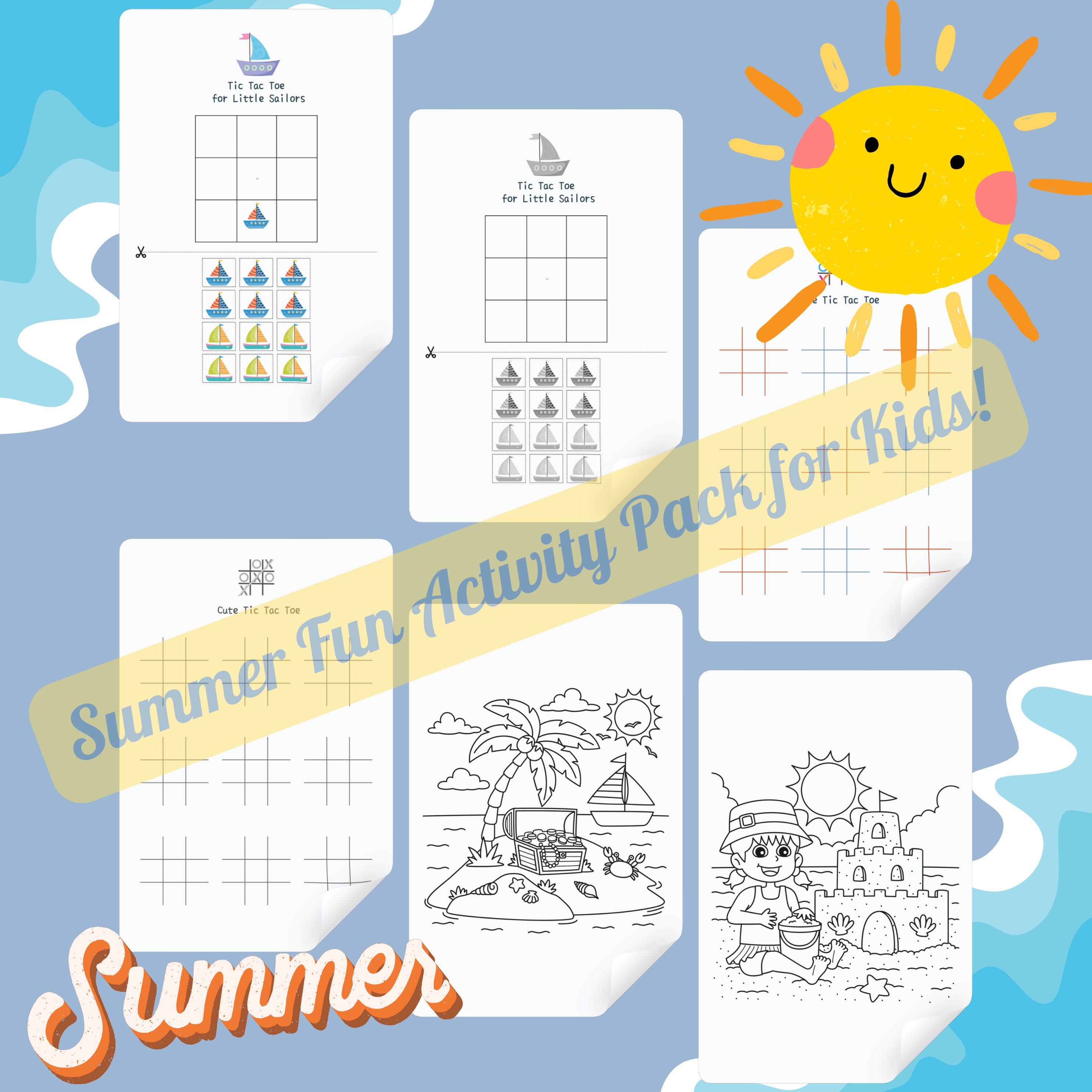 Summer Fun Activity Pack for Kids! - Etsy