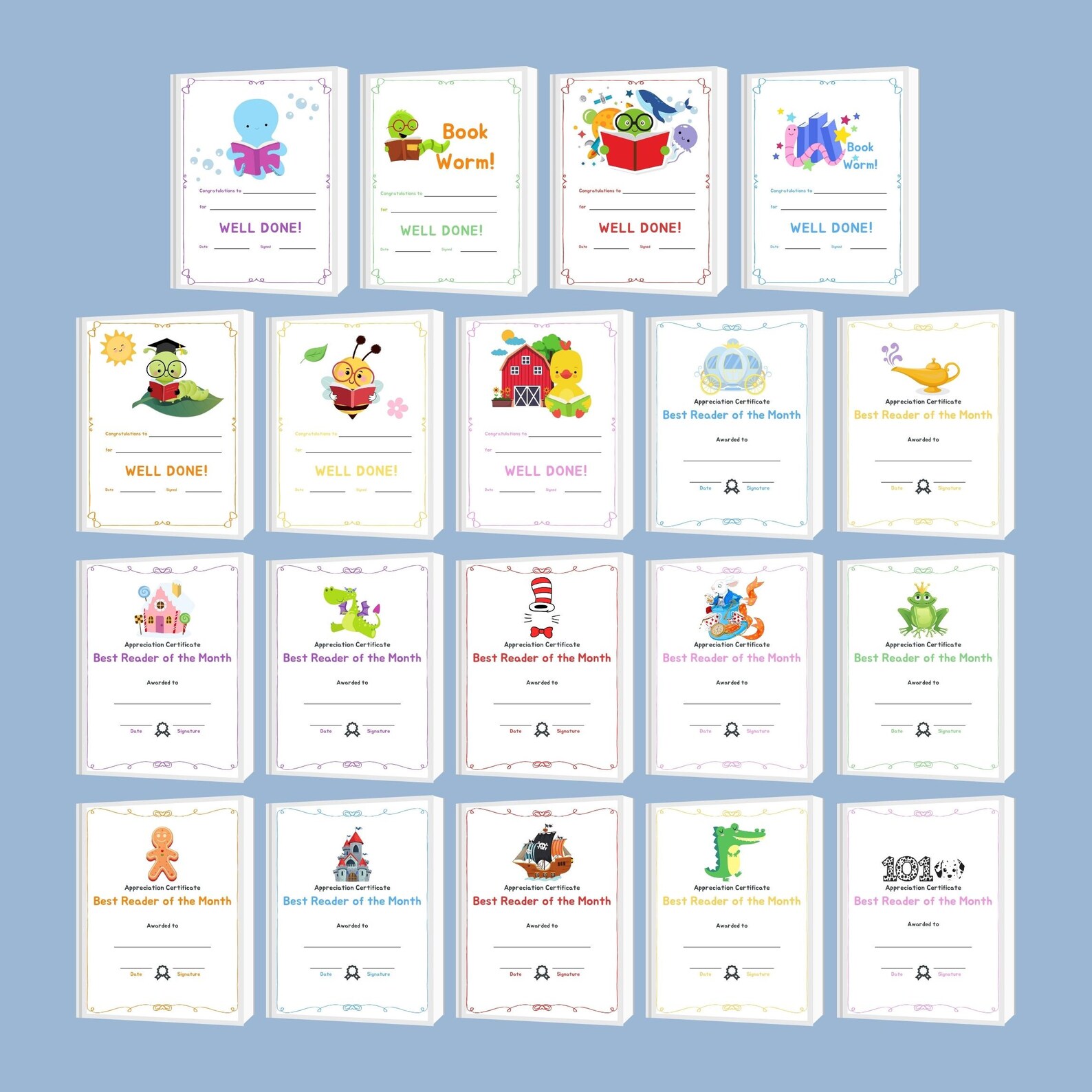 80 Reading Materials Cool Kids Read Books Reading Corner - Etsy