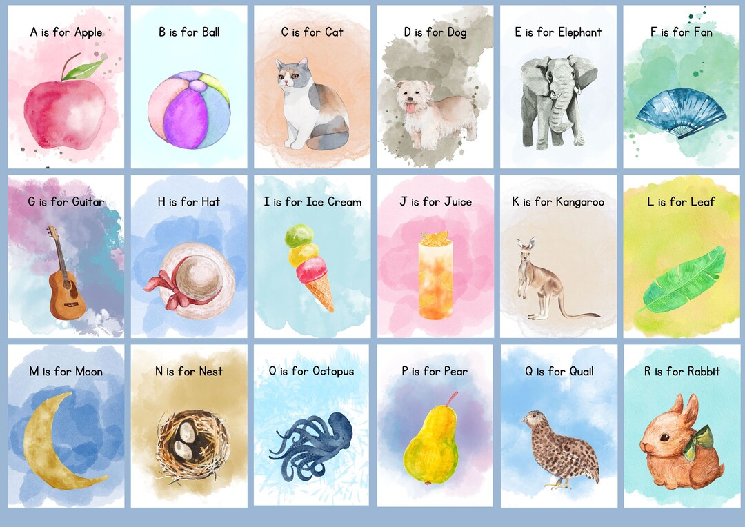 Alphabet Flashcards - Learning English Alphabet ABC Flashcards ...