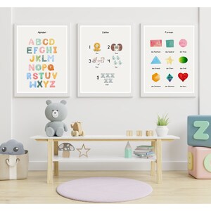 22 Pädagogische Poster-set Für Spielzimmer Und Kinder - Etsy