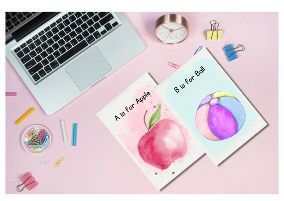 Alphabet Flashcards Learning English Alphabet ABC - Etsy