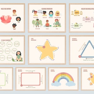 30 Calming Corner Classroom Boho Calm Down Printable Decor Wall Art ...