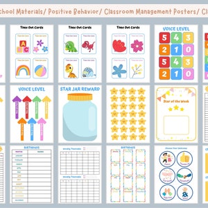 124 Back to School Materials, First Day of School - Etsy