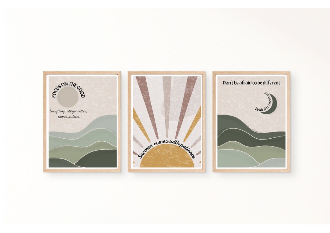 15 Boho Affirmations, Motivational, Inspirational Quotes - Etsy