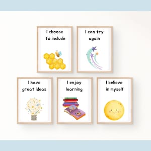 50 Kids Positive Affirmation Cards, Mindfulness Gift for Children to ...