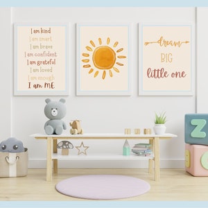 18 Educational Posters Set for Playroom, Kids, Toddlers, Printable Home ...
