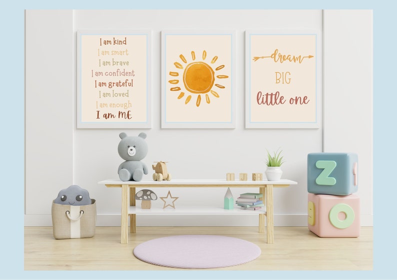 18 Educational Posters Set for Playroom Kids Toddlers - Etsy