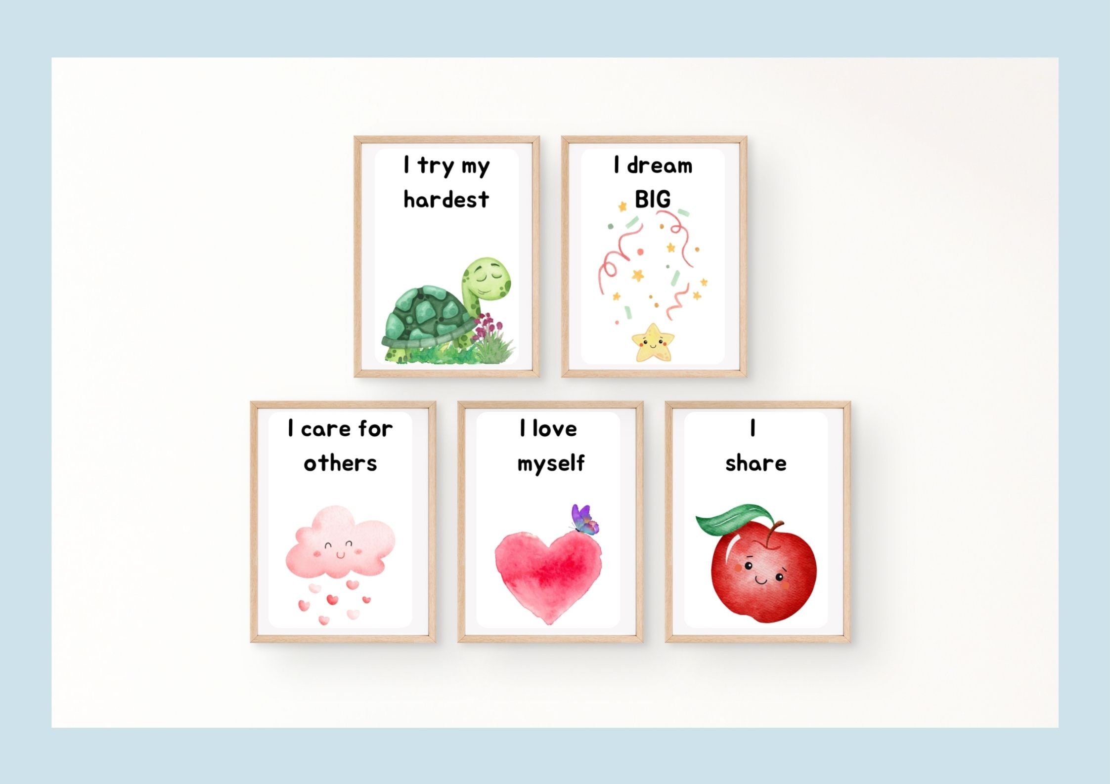 50 Kids Positive Affirmation Cards Mindfulness Gift for - Etsy