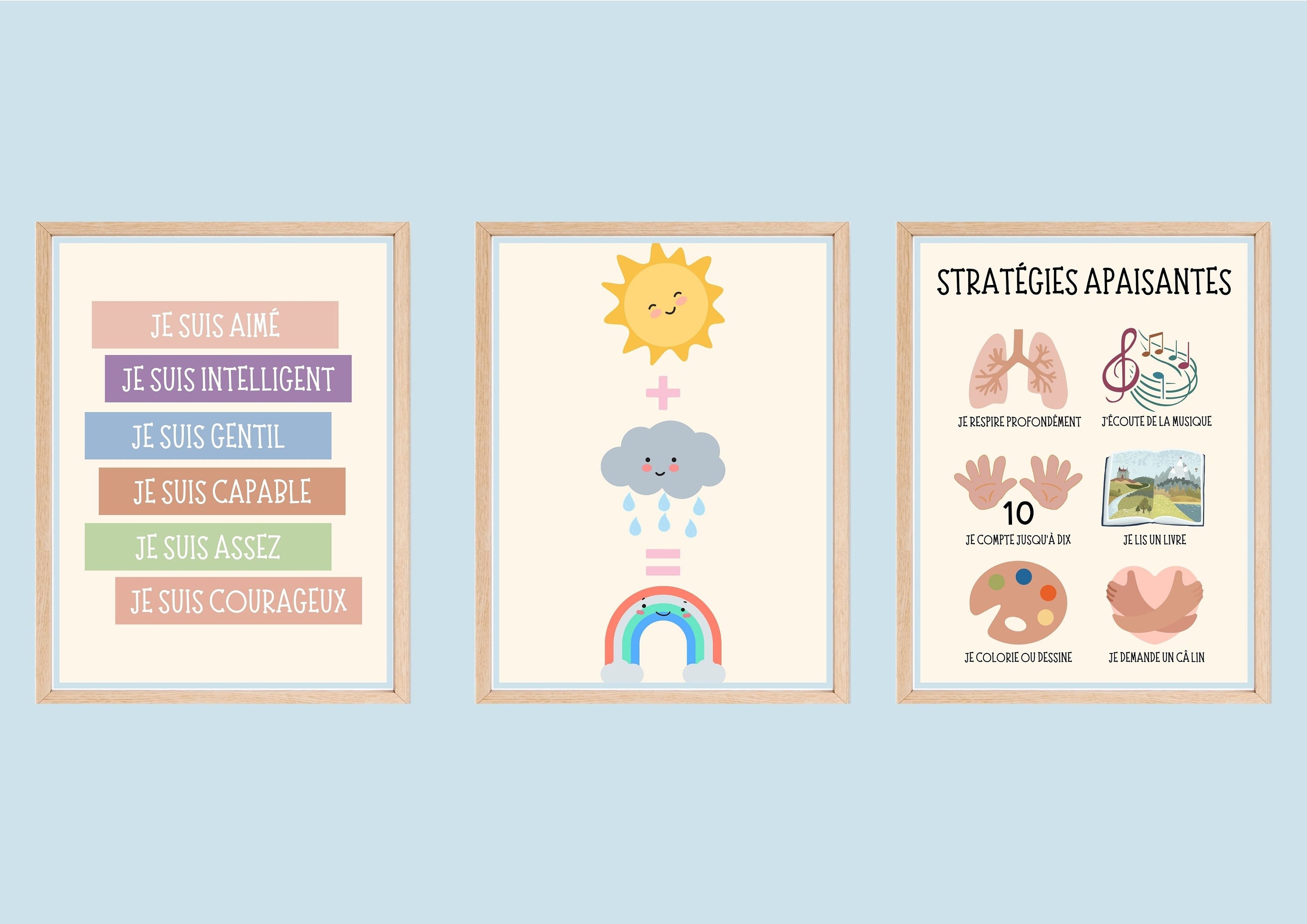 Ensemble De 25 Affiches éducatives Pour Salle De Jeux Et Enfants, Tout ...