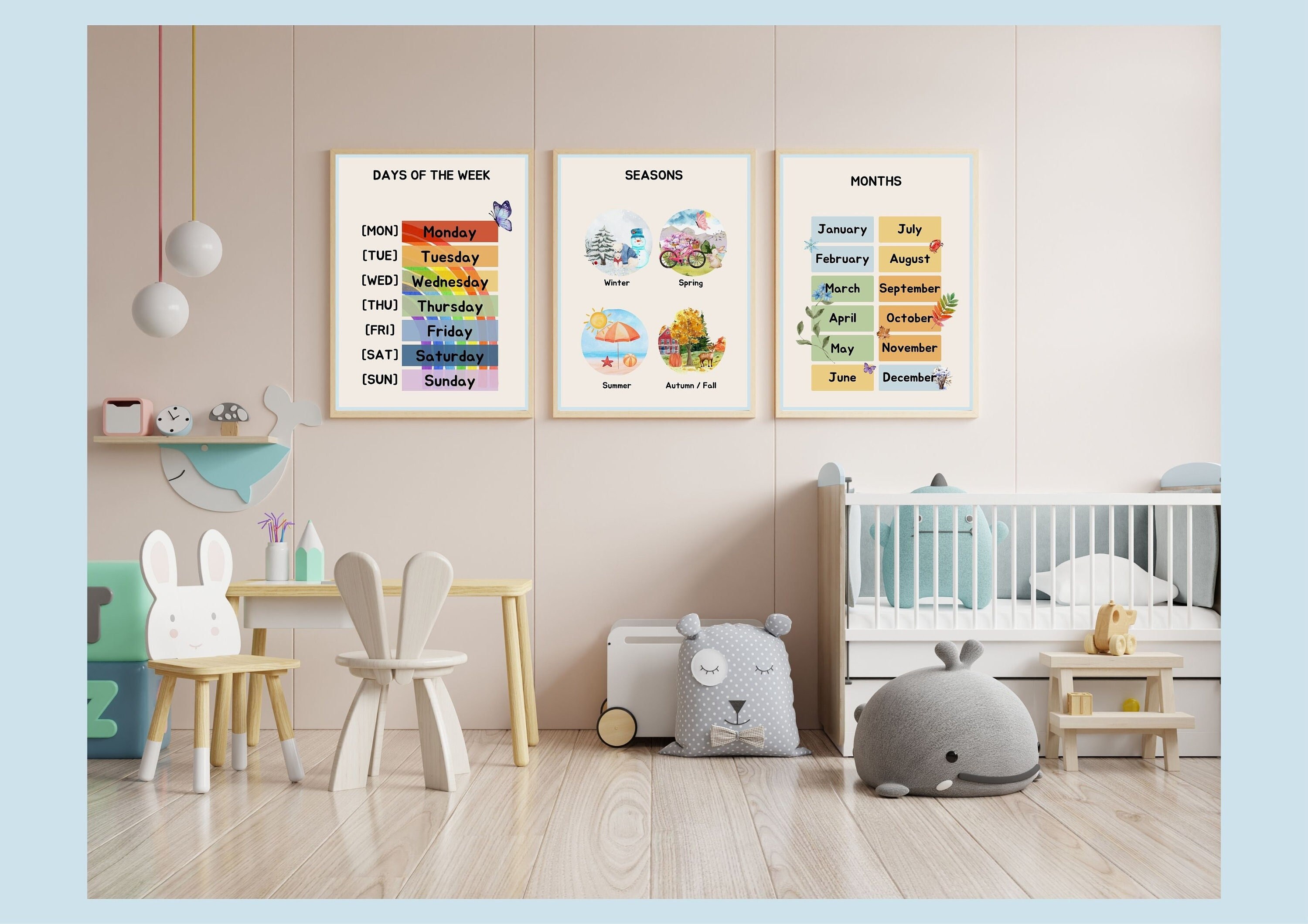 10 Educational Posters| Prints | Nature Themed Boho Educational Posters ...