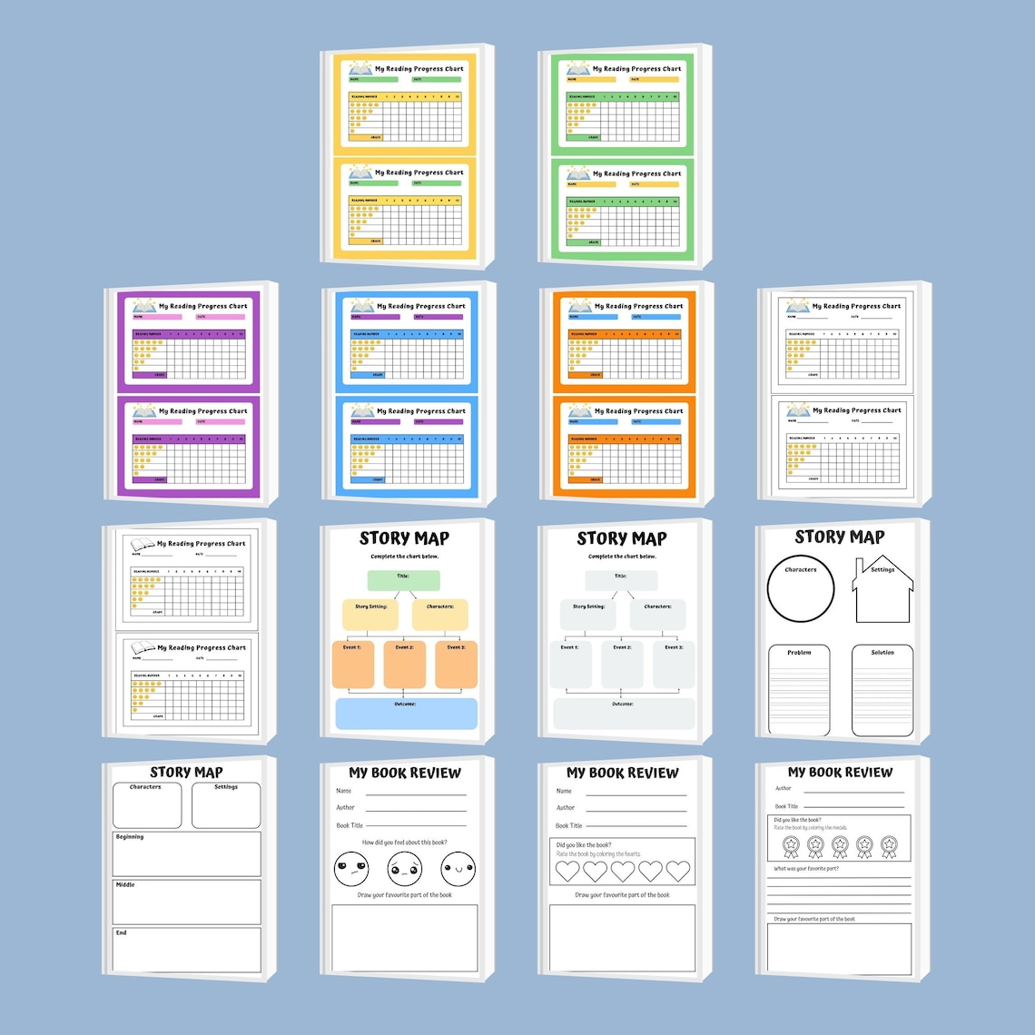 80 Reading Materials Cool Kids Read Books Reading Corner - Etsy