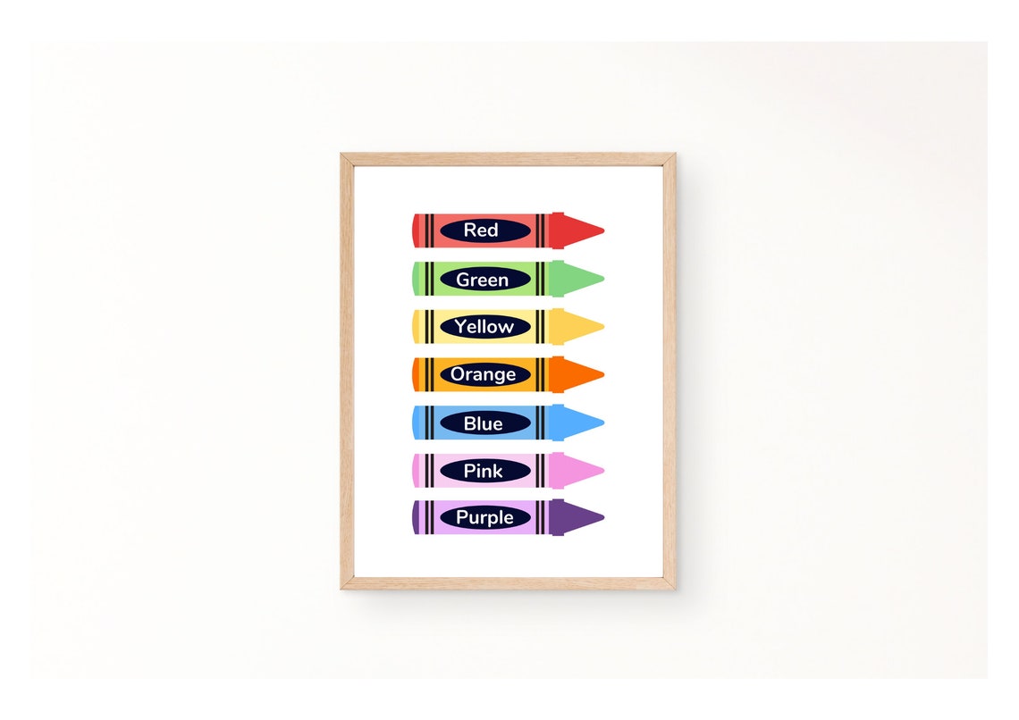 Printable Preschool Posters Numbers, Colors, Alphabet and Shapes - Etsy