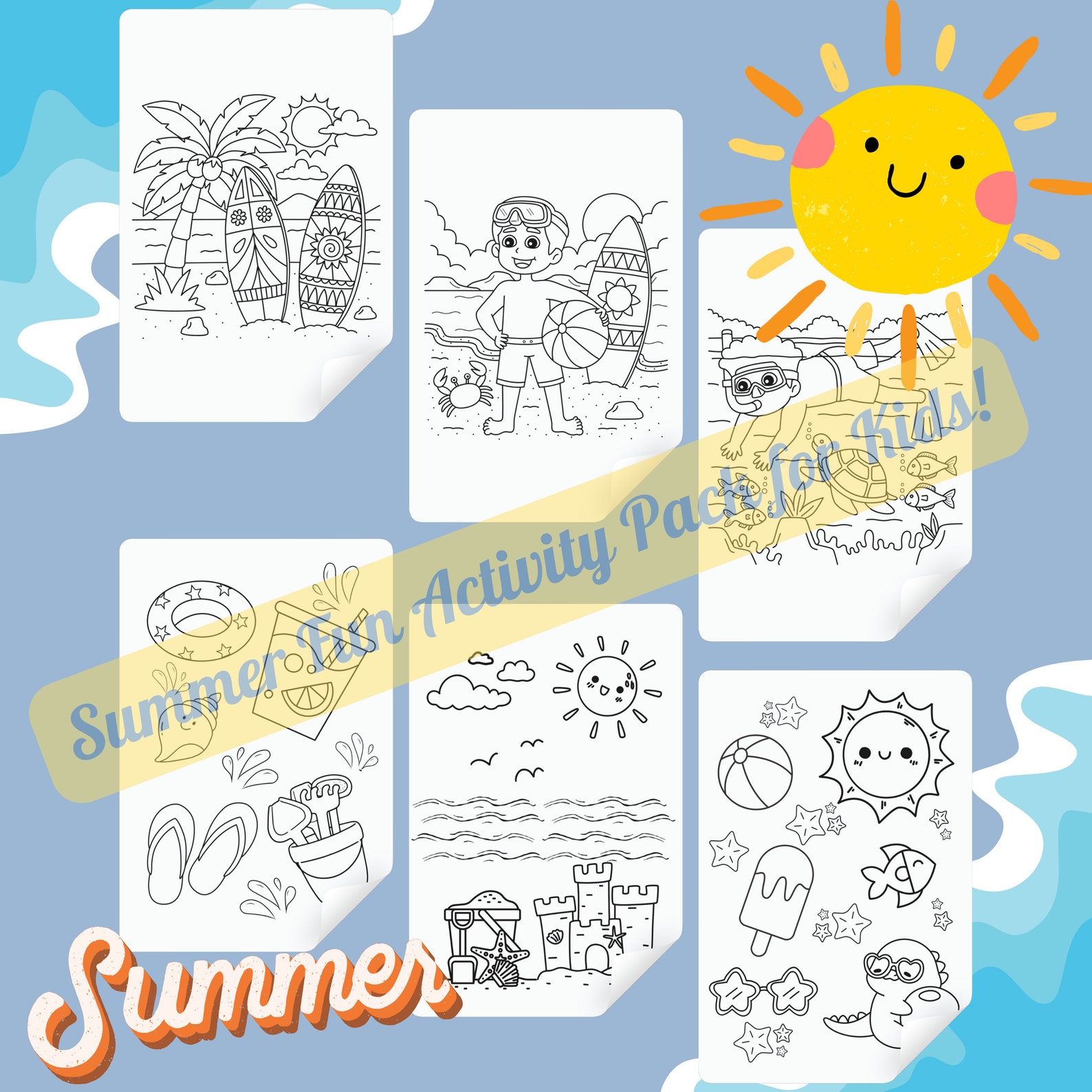 Summer Fun Activity Pack for Kids! - Etsy Canada