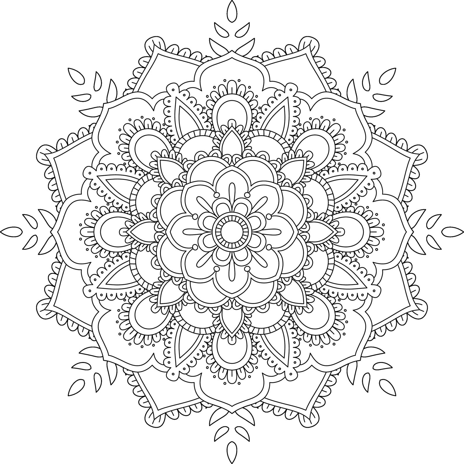 Mandala Coloring Pages - Etsy