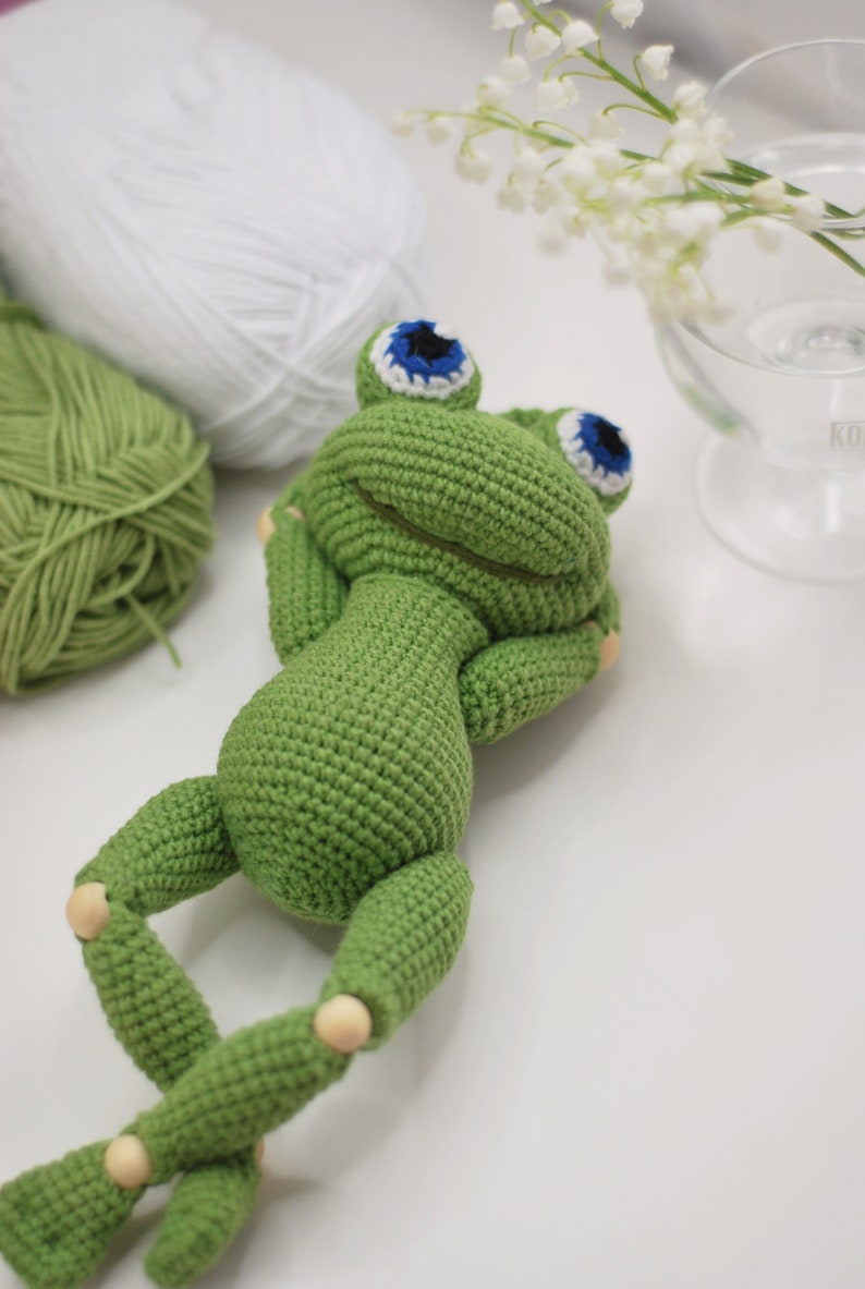Crochet Frog Pattern Pdf In Eng Two Crochet Patterns In One Etsy