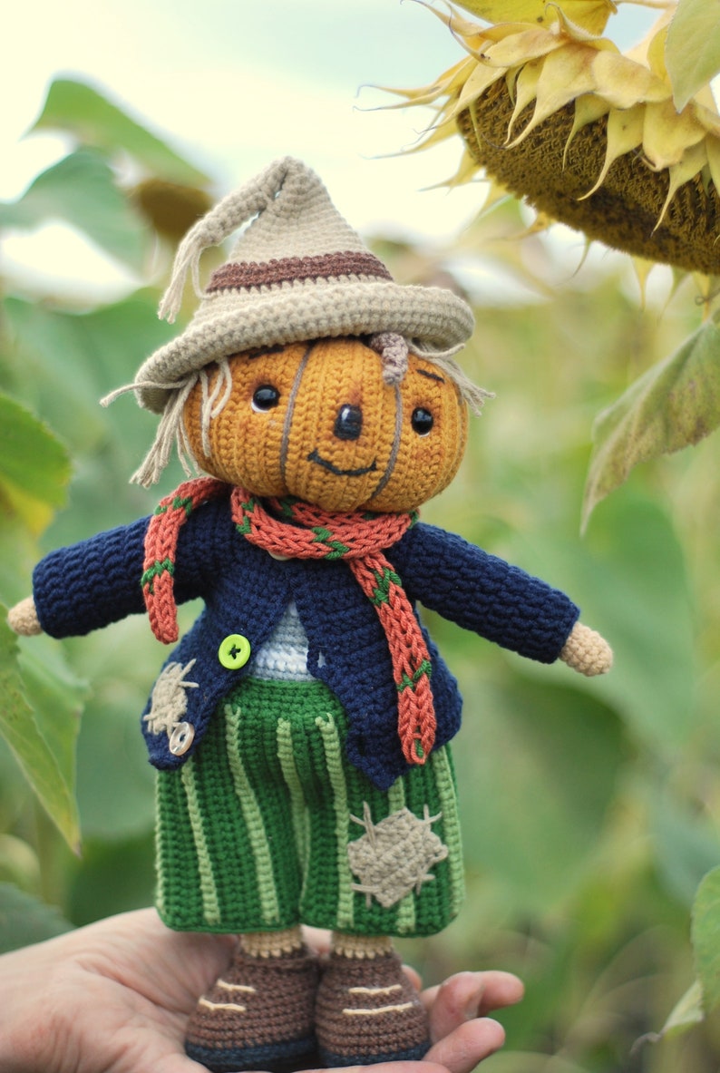 Halloween Crochet Toy Cute Scarecrow/amigurumi Scarecrow - Etsy