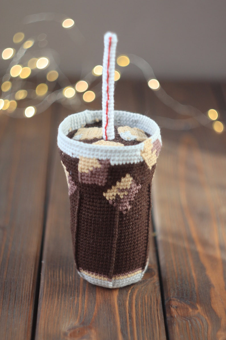 Crochet Pattern Set Burger and Coca-cola in a Glass Funny - Etsy Australia