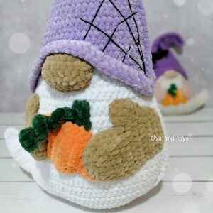 Crochet Gnome Pillow Pattern, Amigurumi Pillow Gnome PDF Pattern in Eng, Decorative Pillow ...