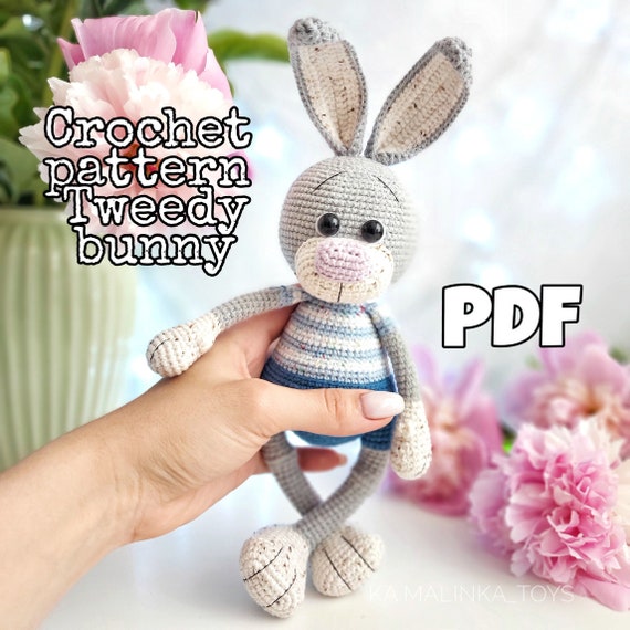 BUNNY Crochet Pattern English Crochet Pattern Amigurumi - Etsy