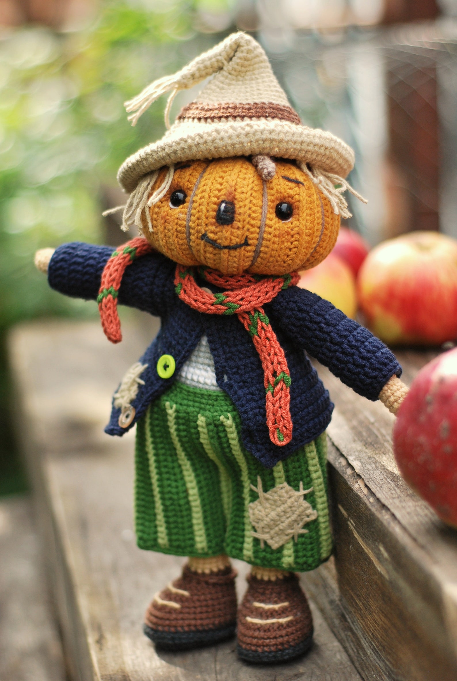 Halloween Crochet Toy Cute Scarecrow/amigurumi Scarecrow - Etsy