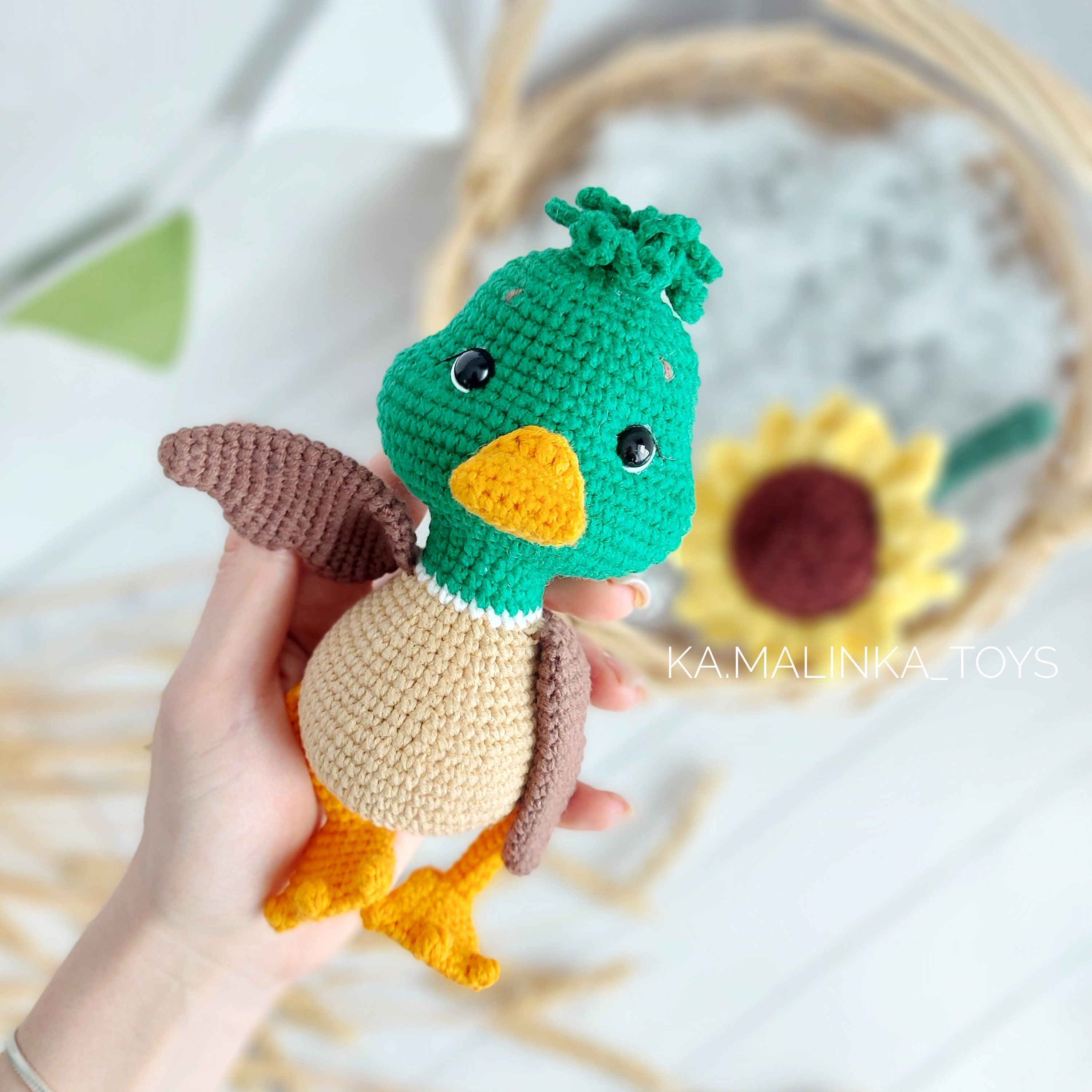 Crochet Pattern Duck Amigurumi Pattern Duck PDF in Eng - Etsy UK