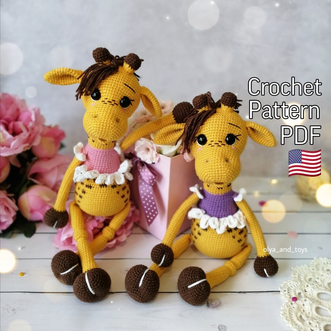Crochet Pattern Giraffe, Funny Amigurumi Giraffe Pdf Pattern in Eng ...