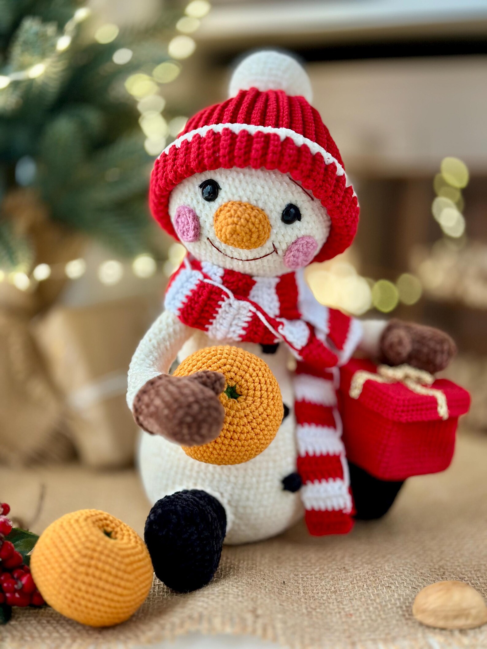 Crochet Christmas Snowman Pattern Amigurumi Christmas Pattern Snowman ...