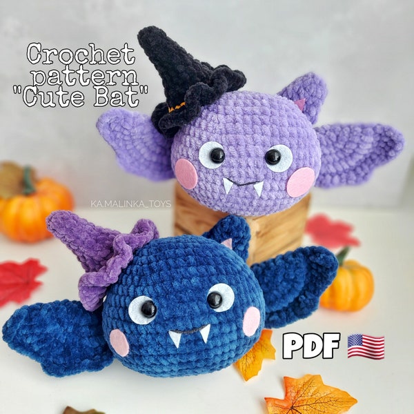 Cute Bat Pattern - Etsy