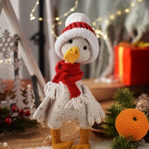 Christmas Goose Crochet Pattern: Amigurumi Toy (PDF Pattern) - Etsy