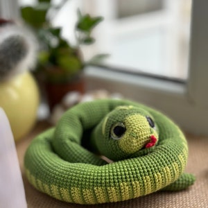 Crochet Snake Pattern, Amigurumi Snake Pattern PDF in English, Crochet ...