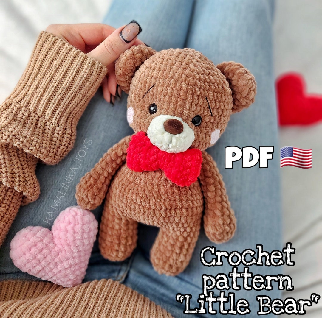 Amigurumi Crochet Pattern Little Bear , Cute Bear Crochet Pattern ...