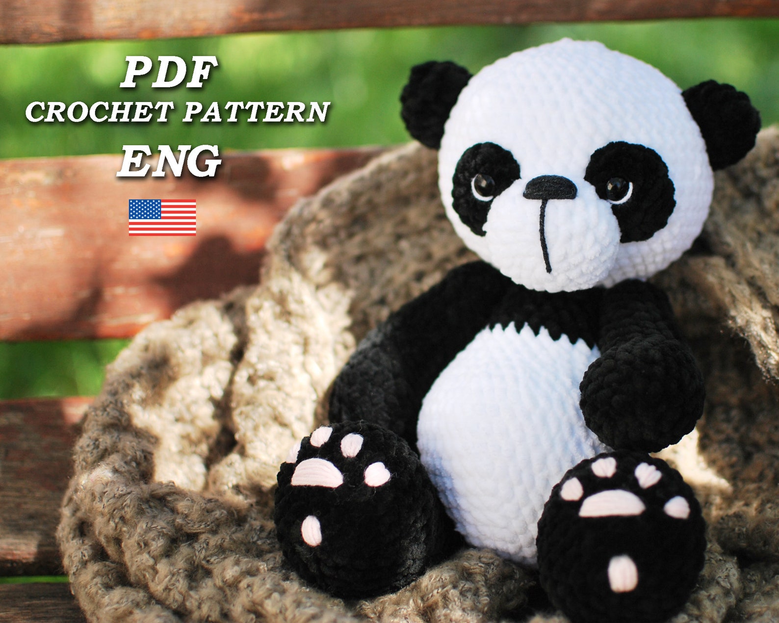 Crochet Panda Pattern Amigurumi Panda Pattern PDF in Eng - Etsy Australia