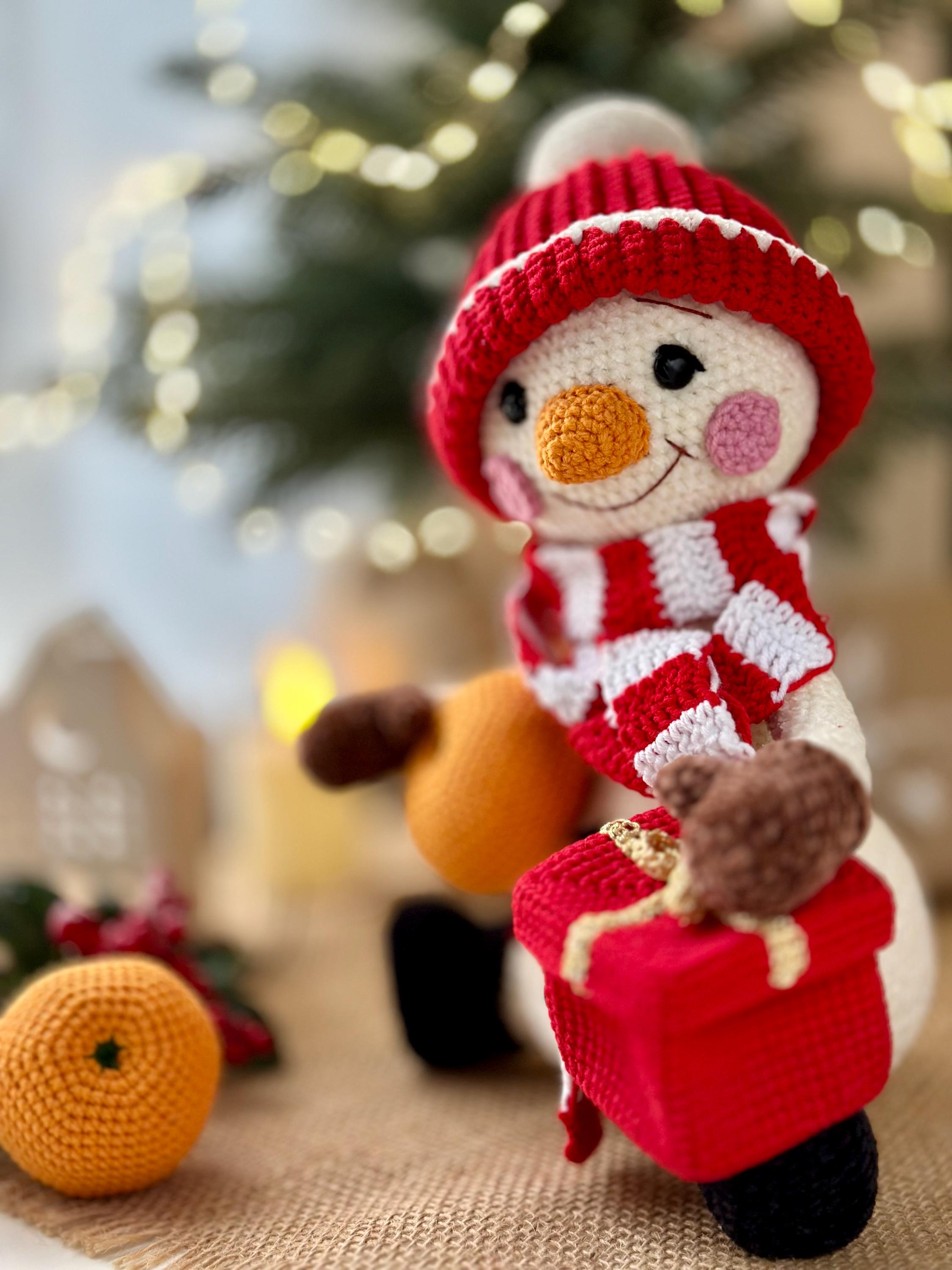 Crochet Christmas Snowman Pattern Amigurumi Christmas Pattern Snowman ...