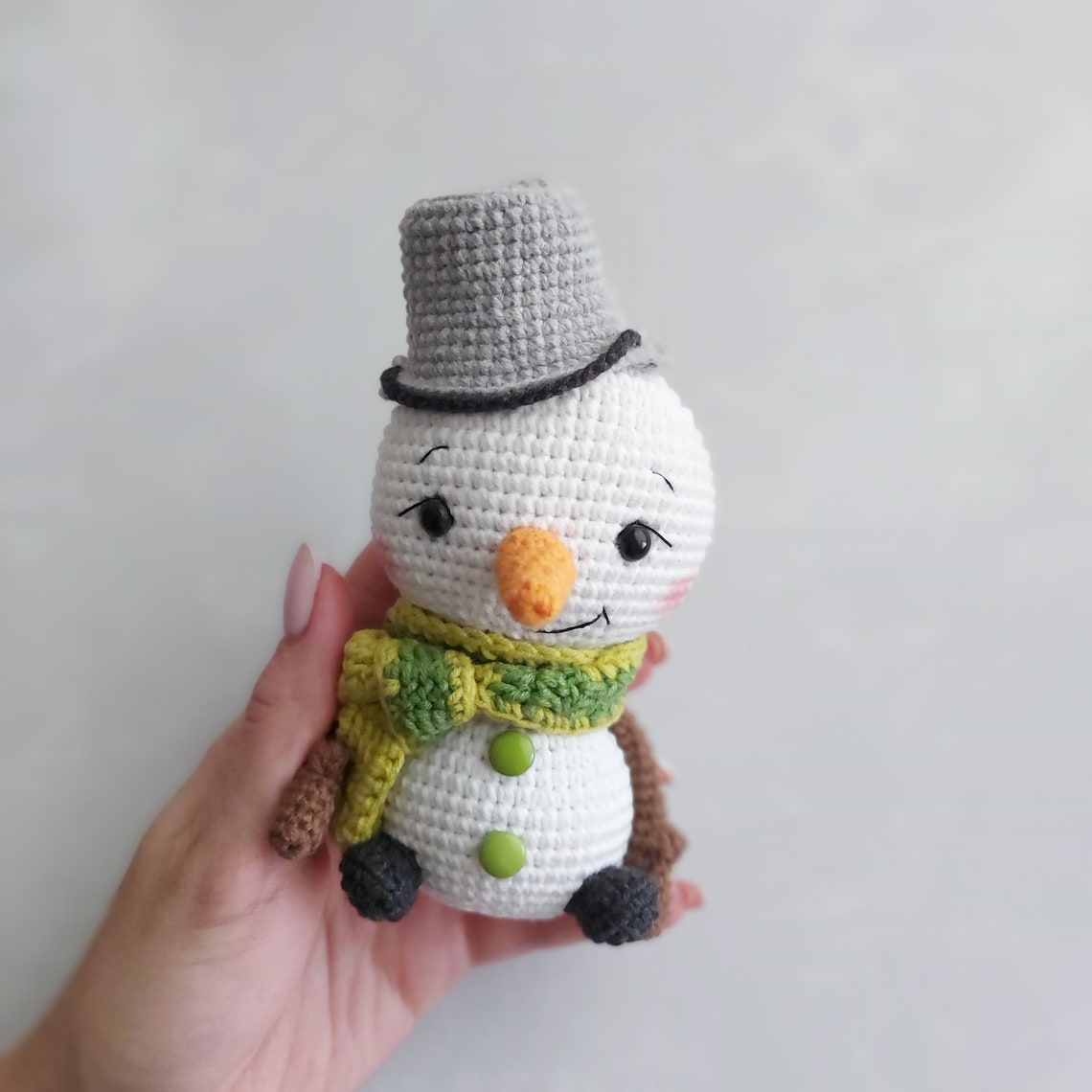 Cute Little Snowman Christmas Crochet Pattern/ Amigurumi - Etsy