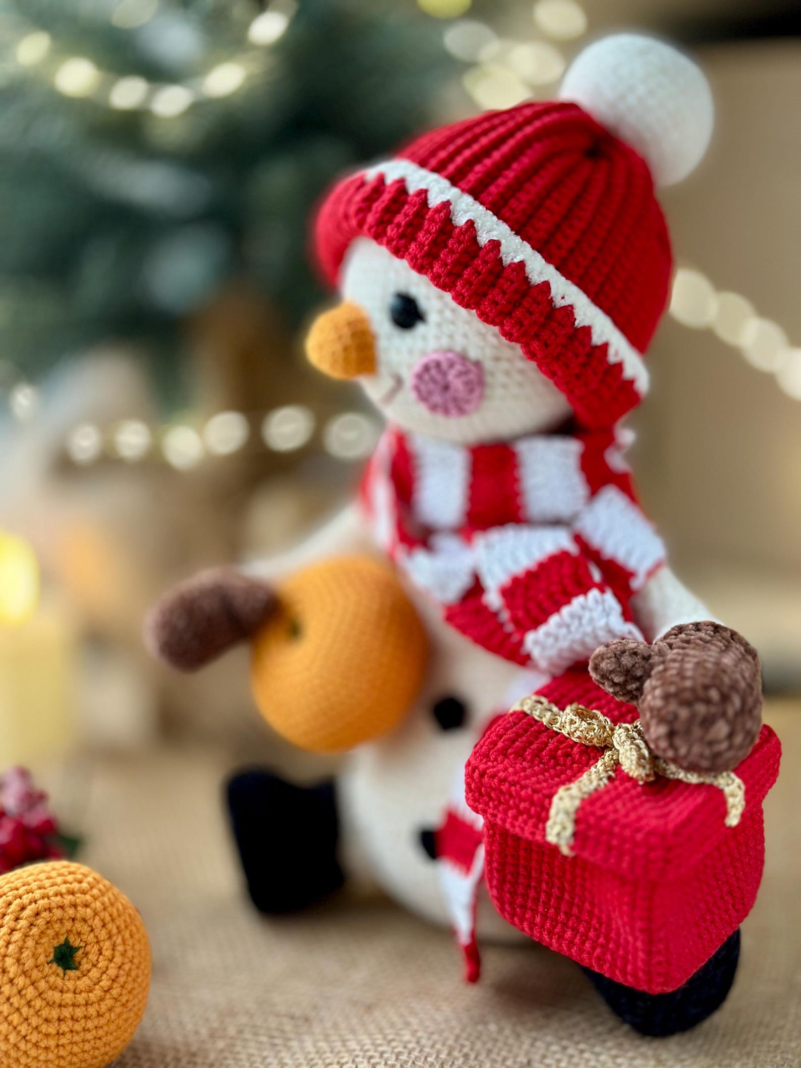 Crochet Christmas Snowman Pattern Amigurumi Christmas Pattern Snowman ...