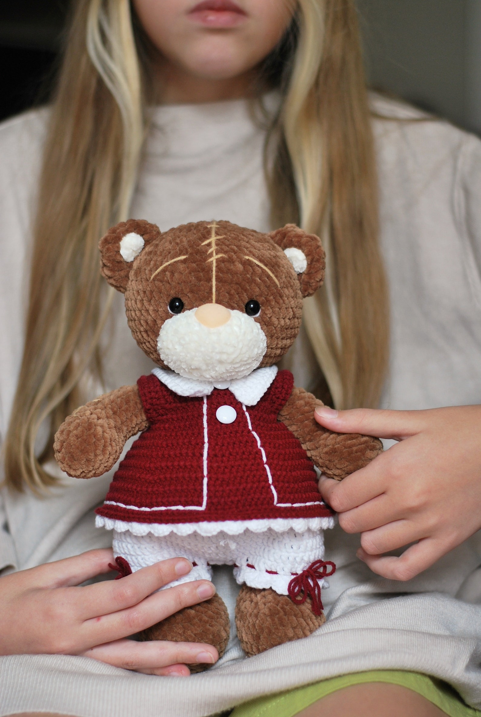Crochet Pattern Teddy Bear With Clothes/ Two Patterns Bears in One ...