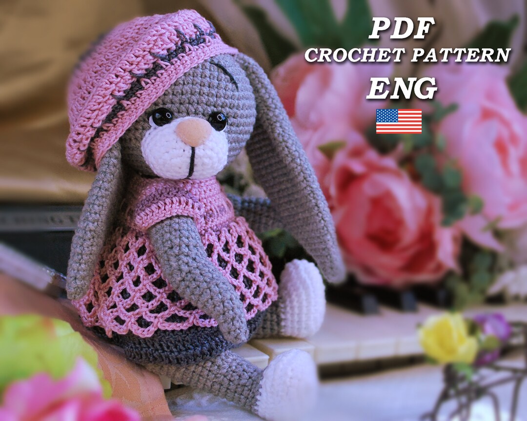 Crochet Bunny Pattern Crochet Cute Bunny With A Dress And A Beret