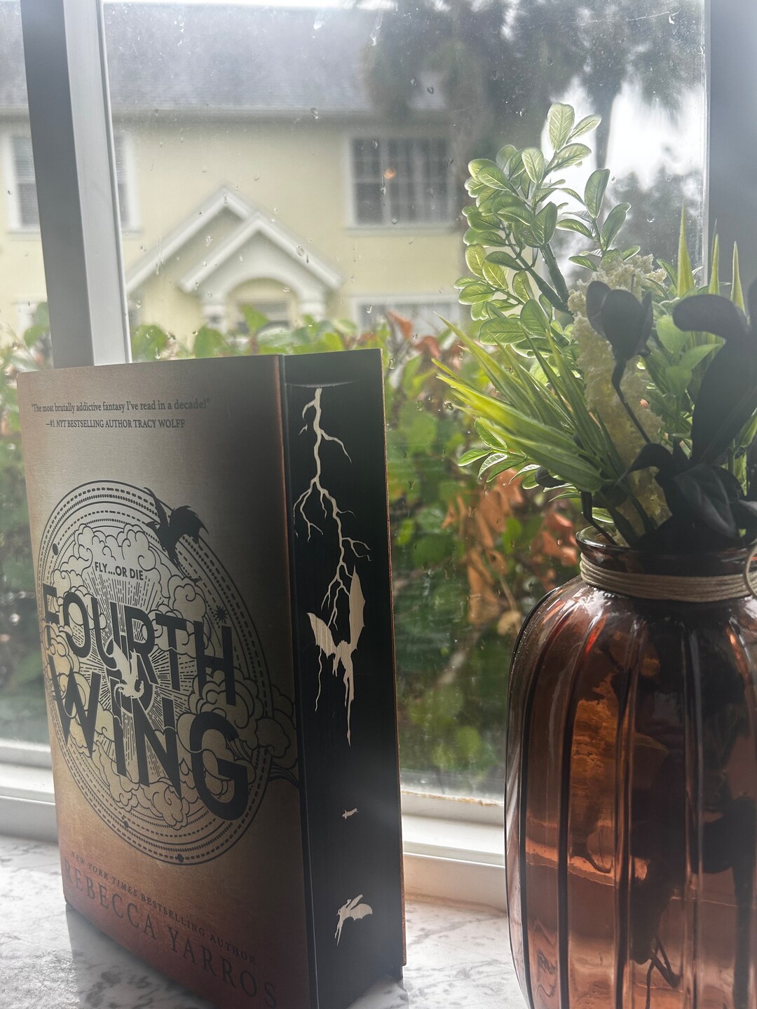 Fourth Wing Custom Sprayed Book Etsy