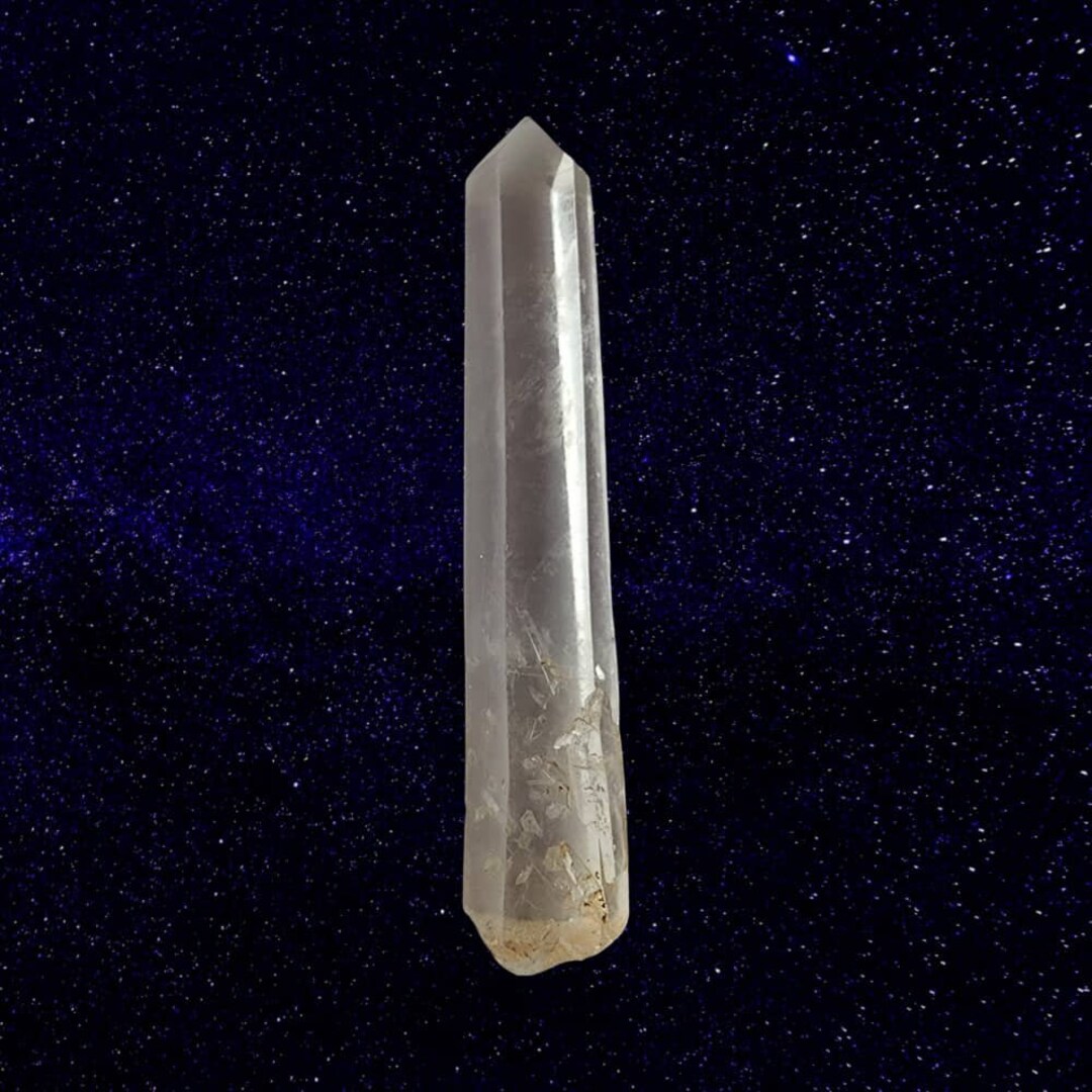 Rare Himalayan Lemurian Dow Quartz Raw Stone 25.05g, 8cm Unique Healing ...