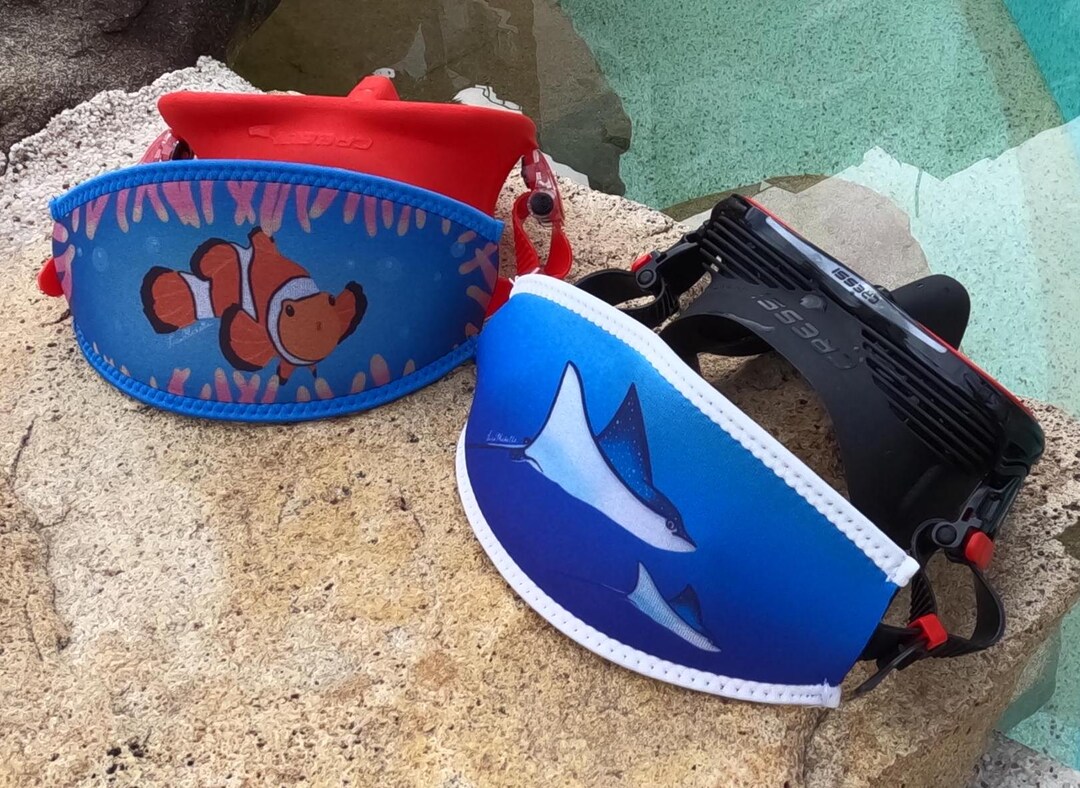 Limestone Neoprene Dive Mask Strap Cover Scuba Diving Accessories ...