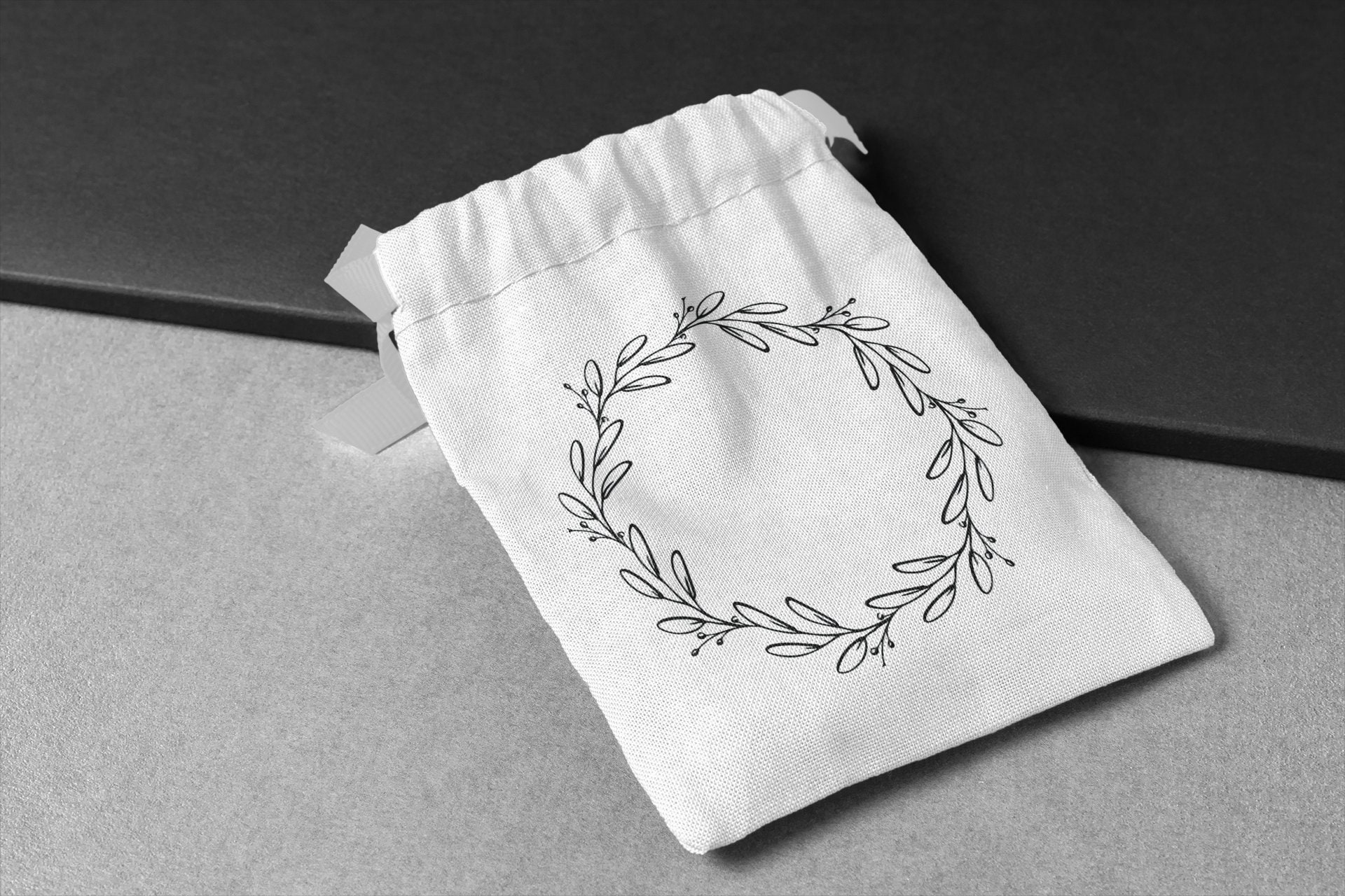 Set of 10 Hand Drawn Wreaths, SVG & PNG Files, Instant Download, for ...