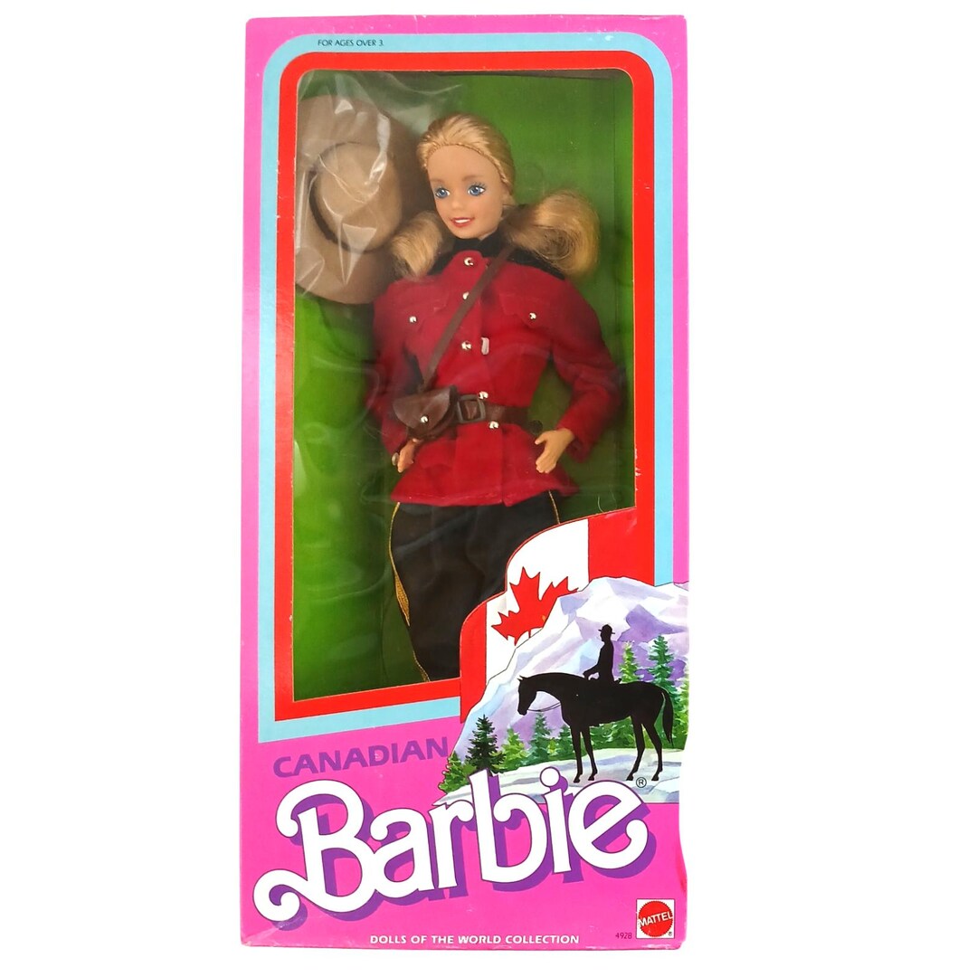 Canadian Barbie Doll 1987 Mattel Dolls of the World Collection Vintage ...