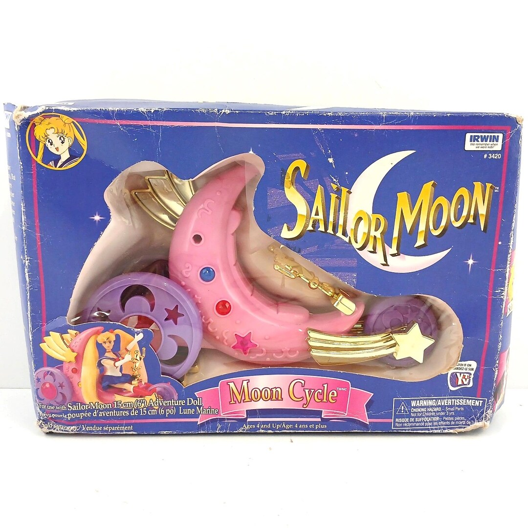 Vintage Sailor Moon Moon Cycle Vehicle Irwin Toys 1990s 6" Adventure ...