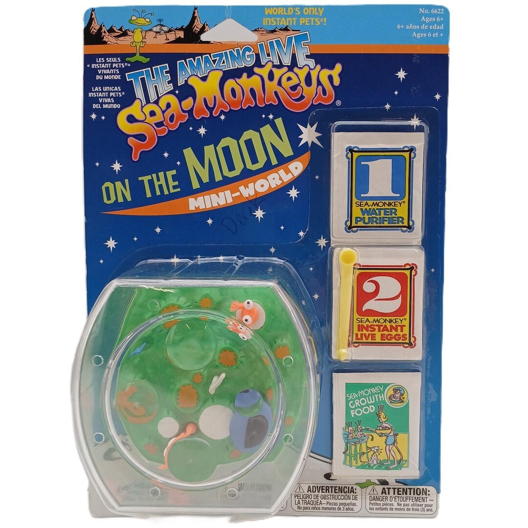 Vintage Sea Monkeys on the Moon Mini World Kit - 2007 Sealed ...