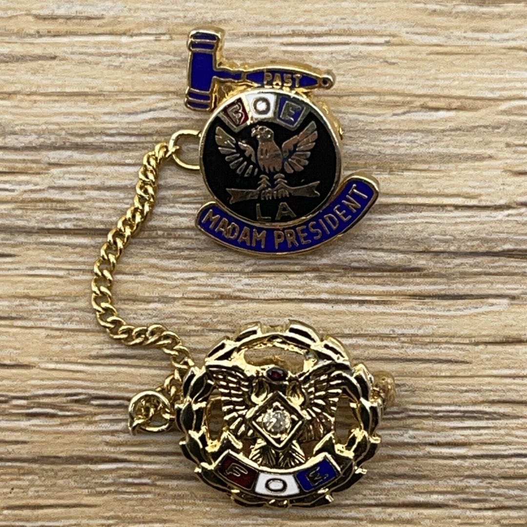 Vintage Fraternal Order of Eagles Past Madam President Jr LA Chained ...