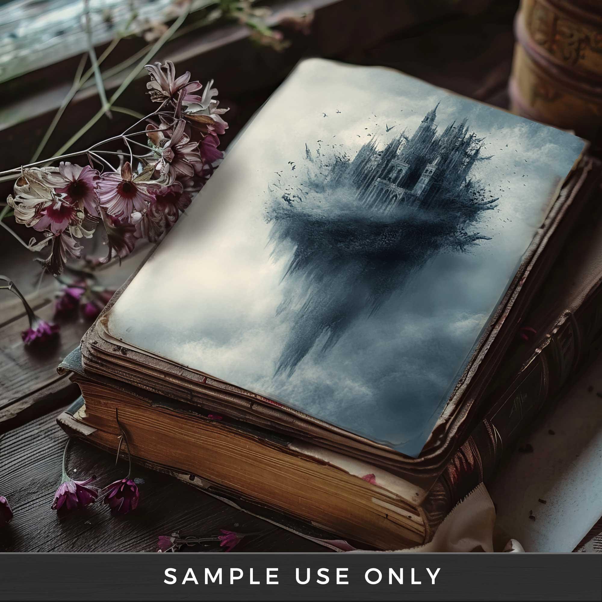 Floating Castle Images, 6 Fantasy Island Backgrounds, Gothic Sky ...