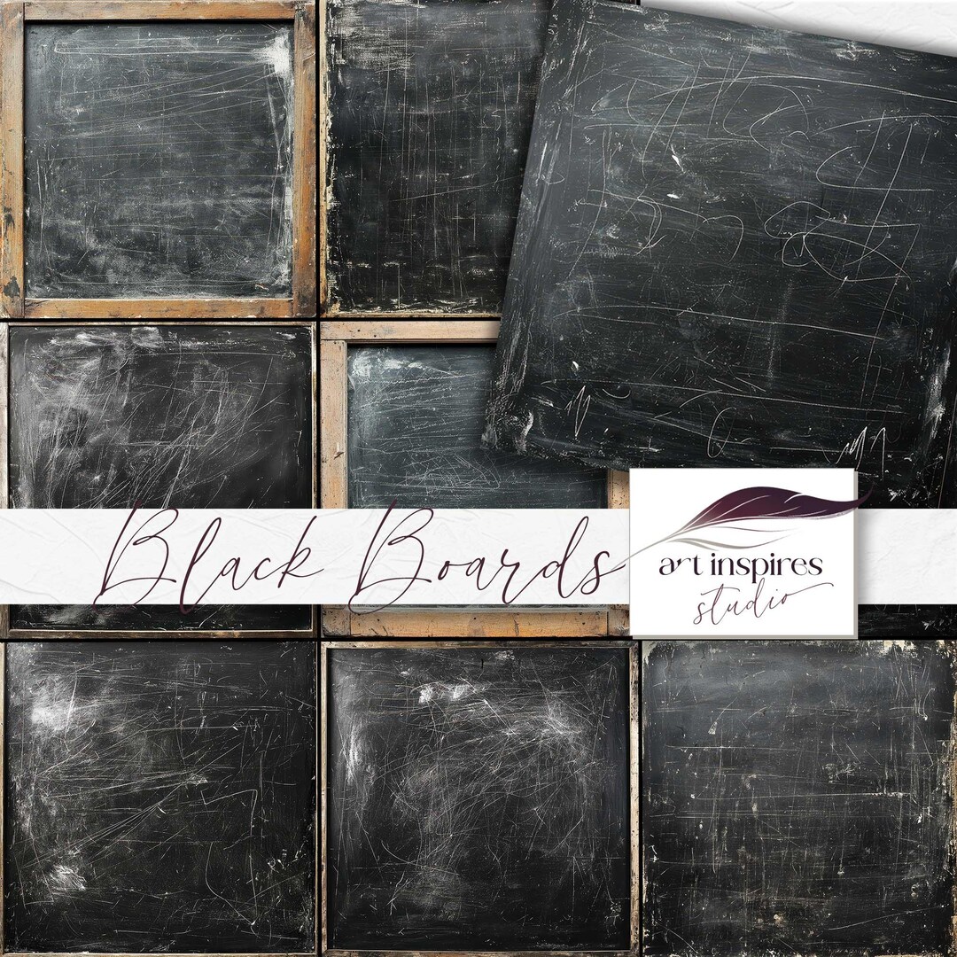 Blackboard Texture Digital Paper, Vintage Chalkboard Background, Grunge ...